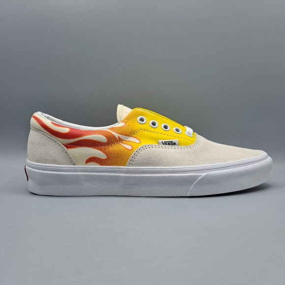 Vans | Shoes | New Vans Era Flame True White And Classic White Cream ...